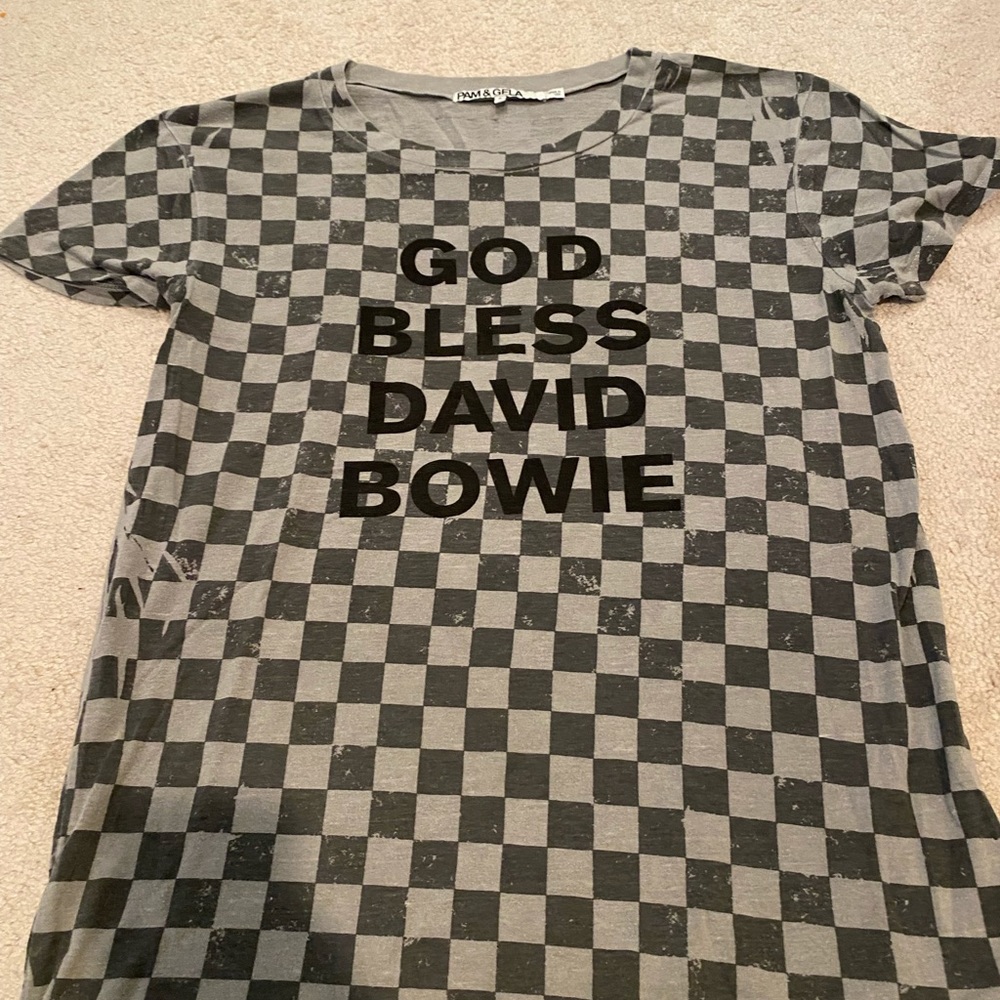 Pam & Gela God Bless David Bowie Graphic T Size Small… - Gem